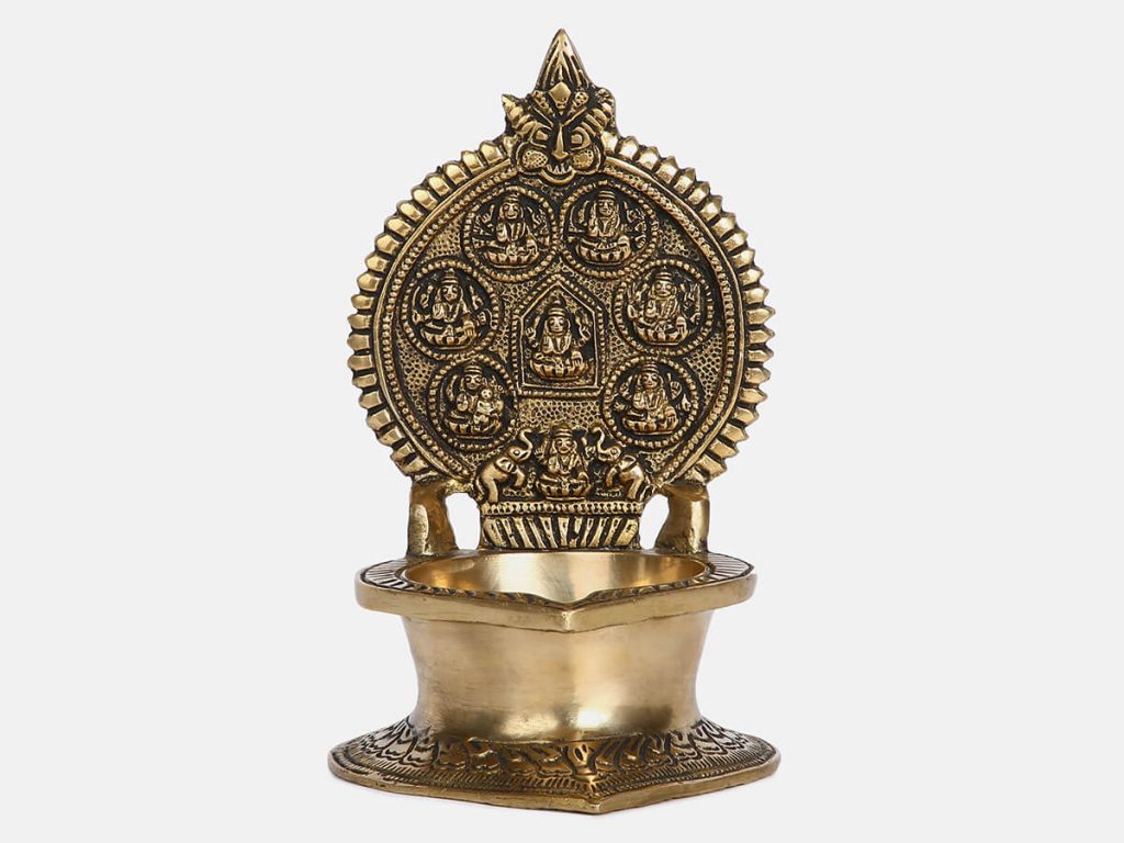 Ashtalaxmi Diya For Home Temple | Tesor
